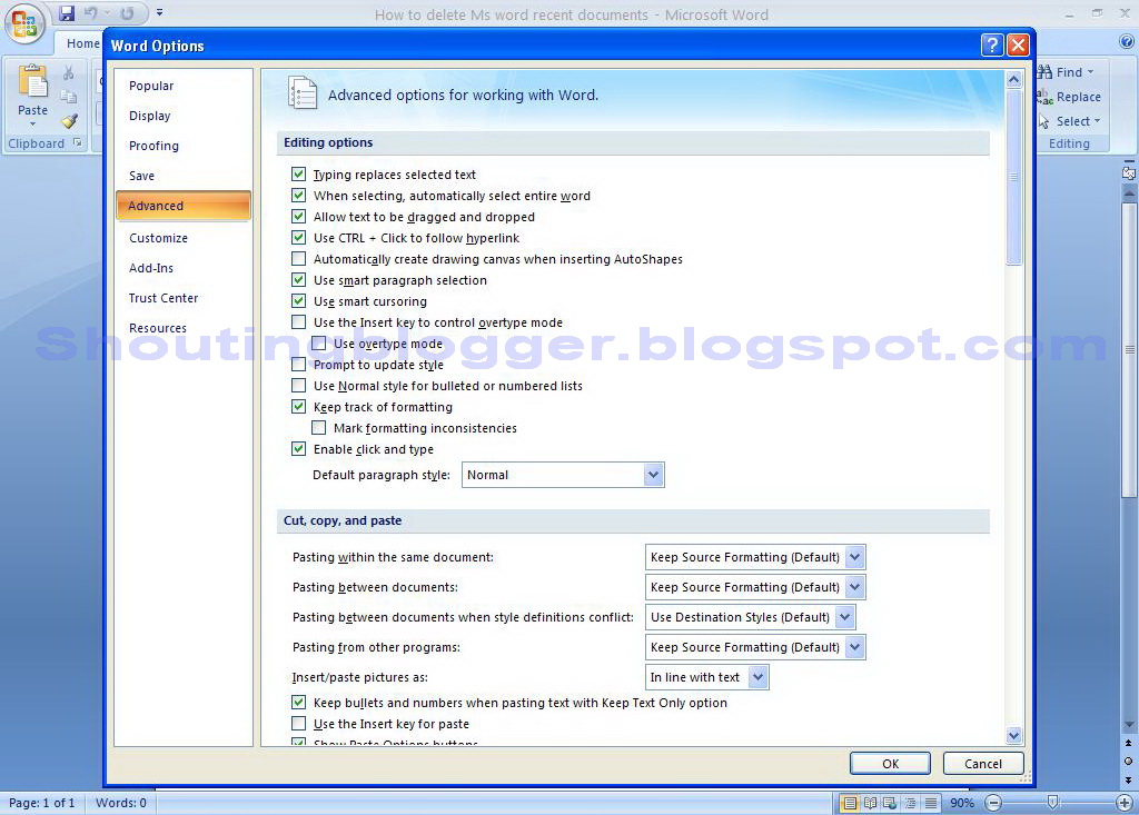 How To Delete History In Microsoft Word 2007 How to Blog how-to-delete-history-in-microsoft-word-2007-how-to-blog